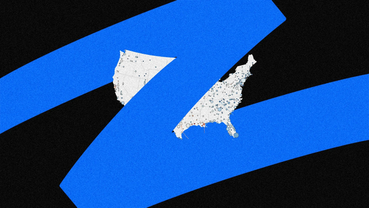 This housing market map shows Zillow’s revised 2025 home price forecast ...